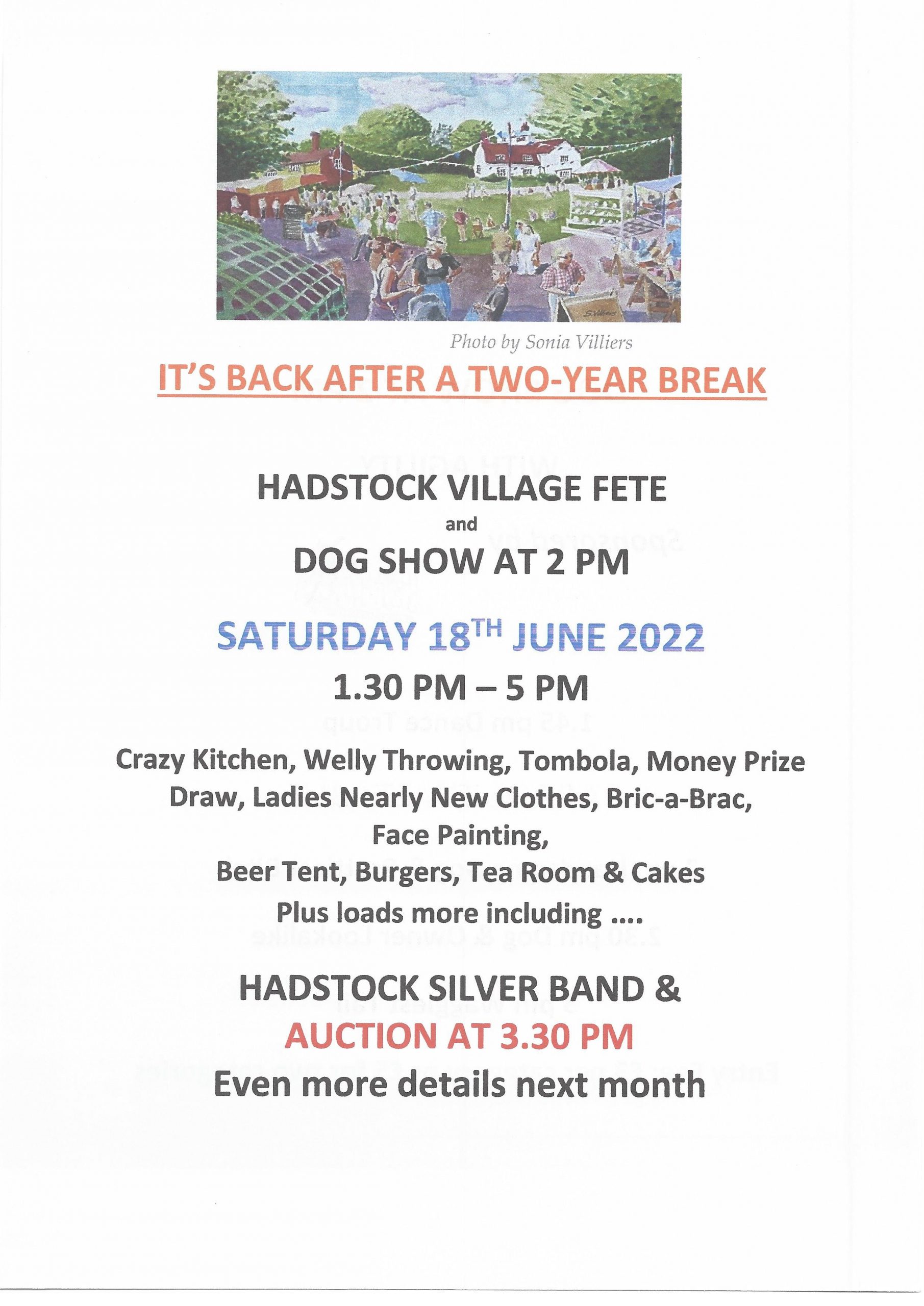 Village Fete | Hadstock Village Website